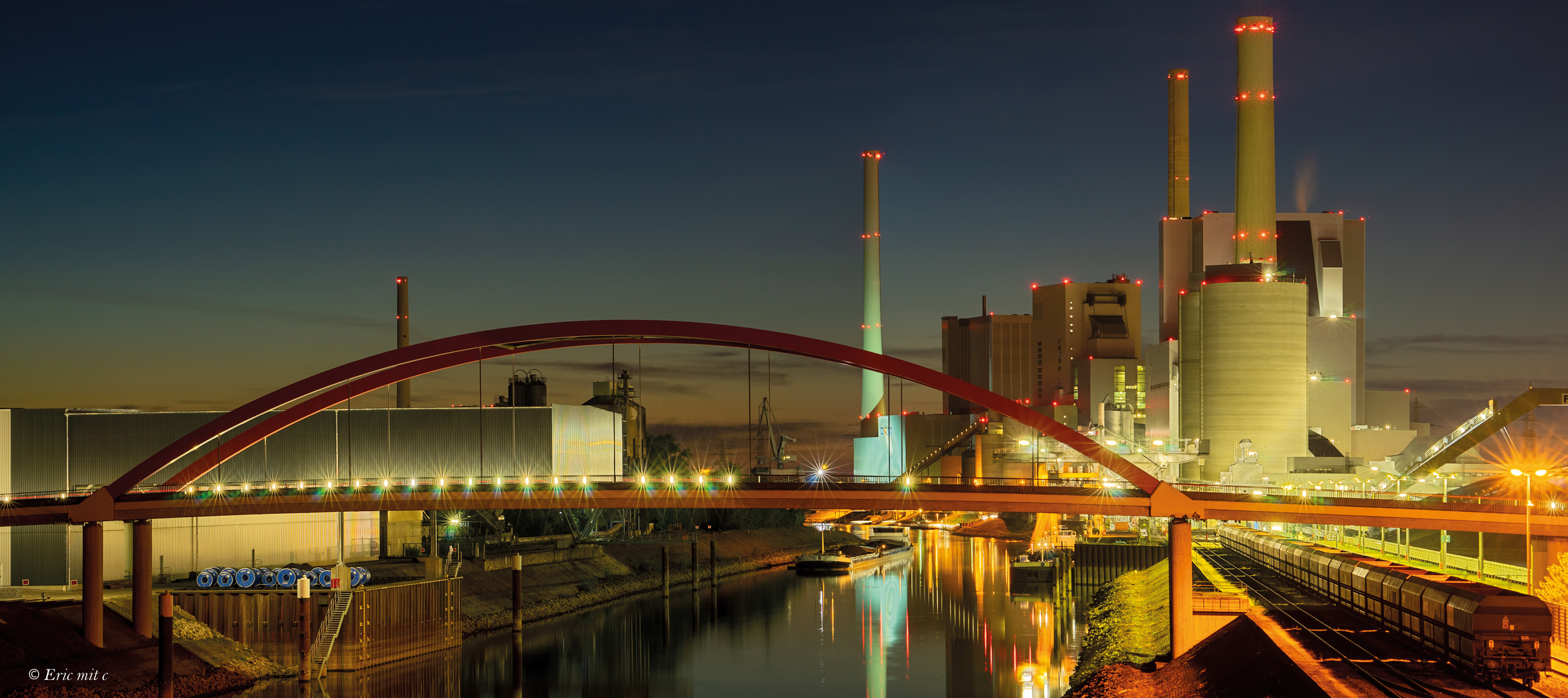 Lichtermeer - GKM Mannheim Panorama Foto & Bild | dokumentation ...