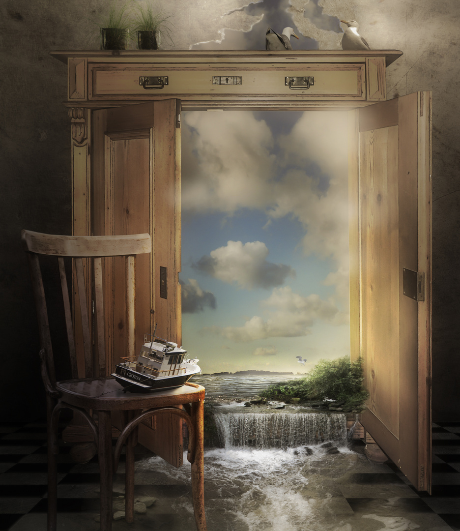 Liebling, träumst du schon wieder ? Foto & Bild | fotomontage, surreal, traumwelten Bilder auf ...