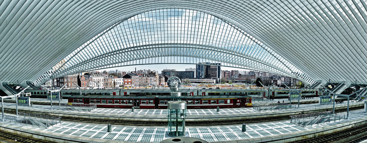 LIEGE, GARE DES GUILLEMINS PANO photo et image | architecture, paysages ...