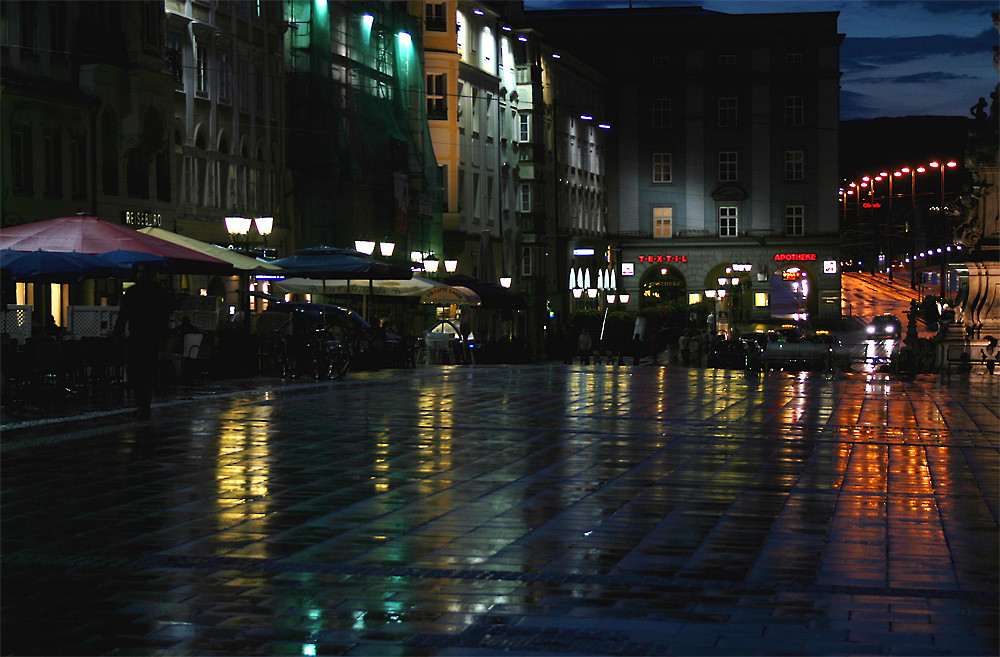 Linz bei Nacht Foto & Bild | europe, Österreich, oberösterreich Bilder ...