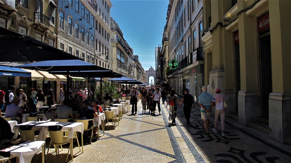 Lissabon Rue Augusta Foto & Bild | europe, portugal, lisboa e vale do tejo-lissabon Bilder auf ...