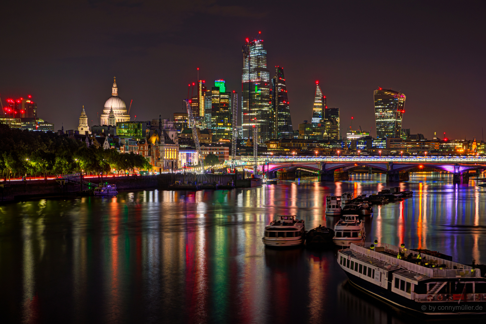 London Midnight Foto & Bild | st pauls cathedral, city of london ...