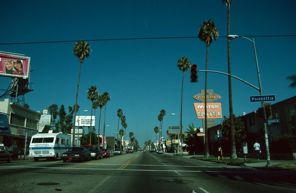 Los Angeles, CA - Sunset Blvd. - 1990 Foto & Bild | architektur, north ...
