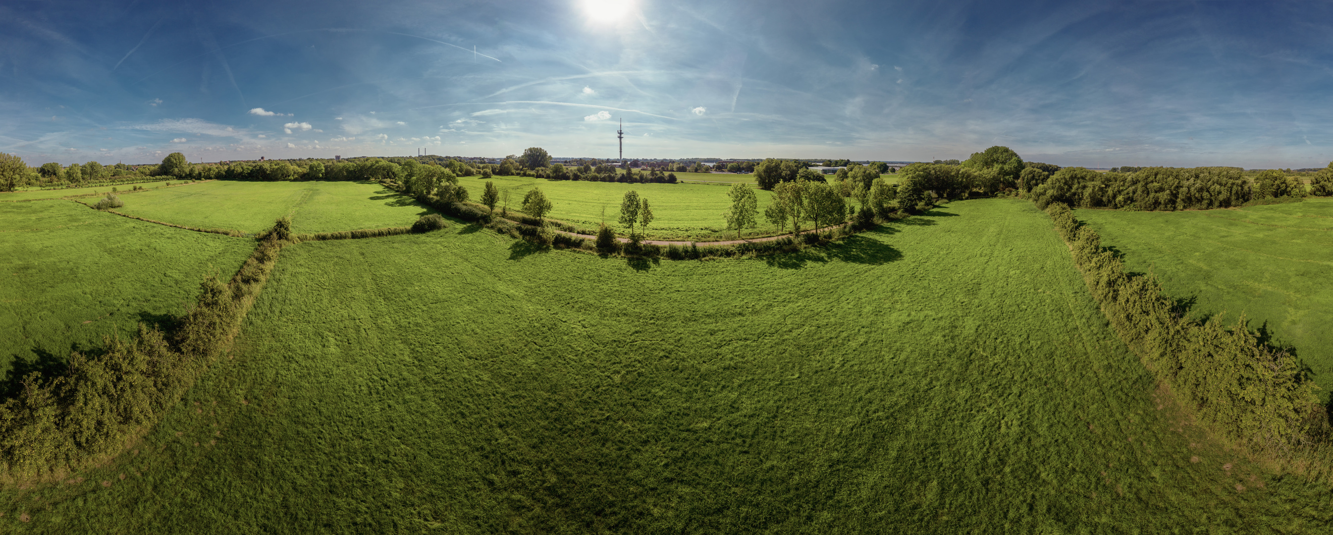 Luftaufnahme / Panorama in Wedel / Schleswig-Holstein bei Hamburg Foto ...