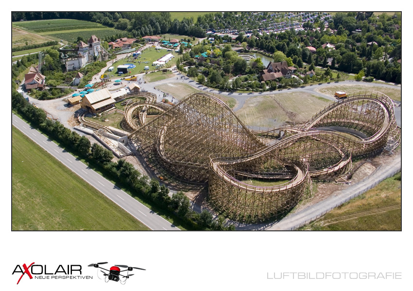 LUFTBILD: Freizeitpark Tripsdrill Foto & Bild | techniken, aufnahme ...