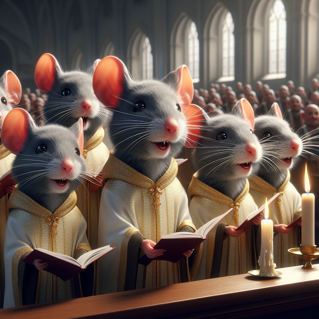 Mäusechor Foto & Bild | ki-generierte bilder, ki - fantastisches, ki - fantasy Bilder auf ...