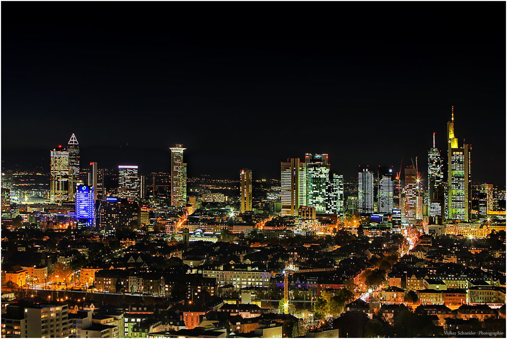 Mainhattan at night Foto & Bild | deutschland, europe, hessen Bilder ...