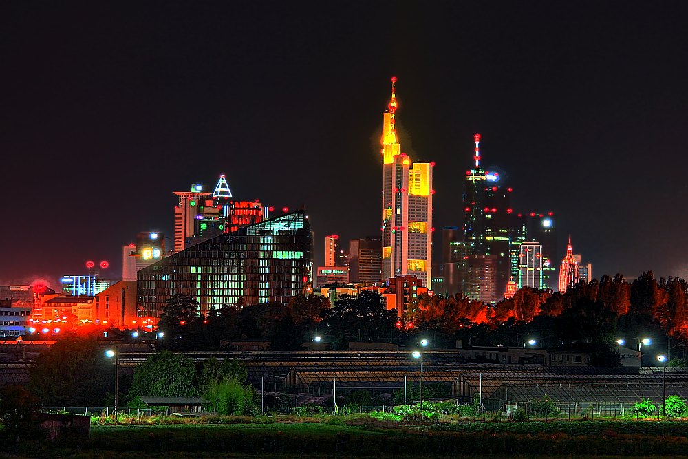 Mainhattan Midnight Foto & Bild | deutschland, europe, hessen Bilder ...