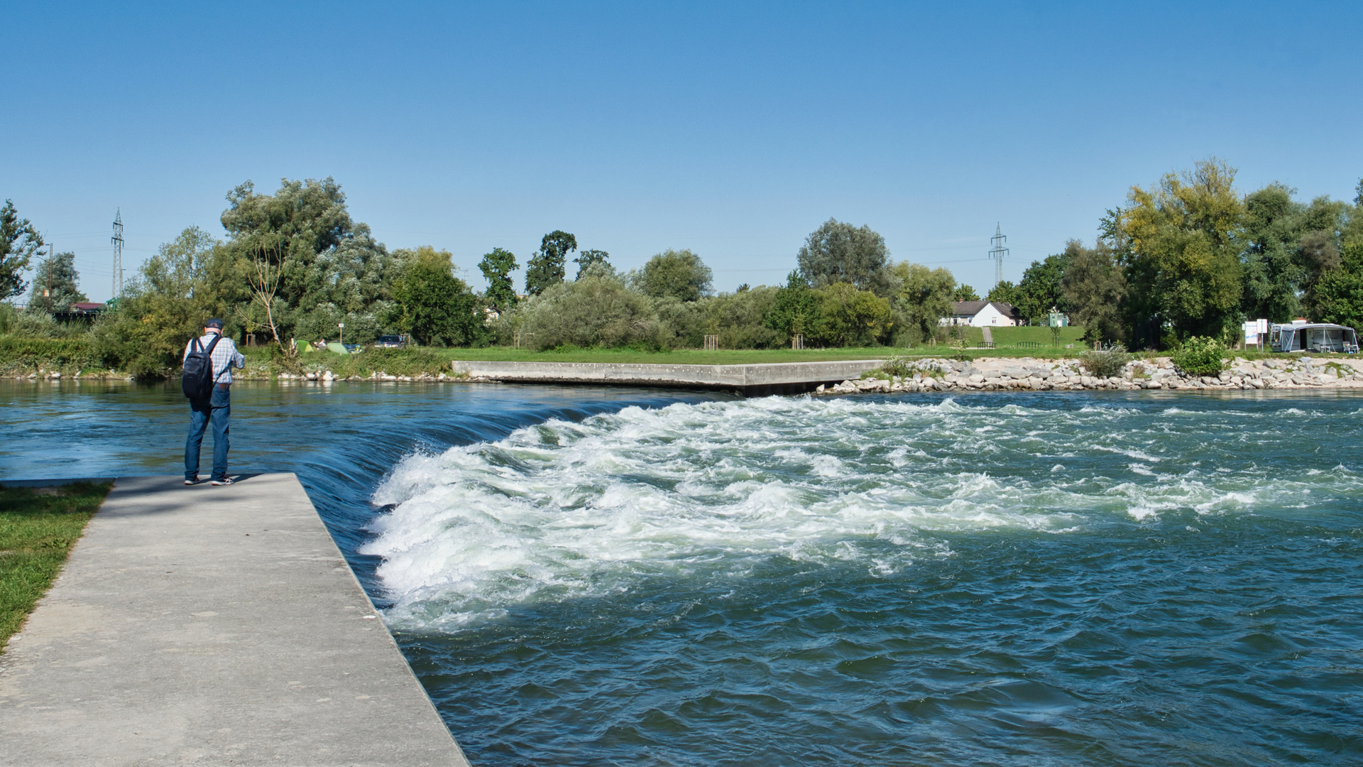 Manfred "macht die Welle" Foto & Bild | natur, landschaft, fluss Bilder ...