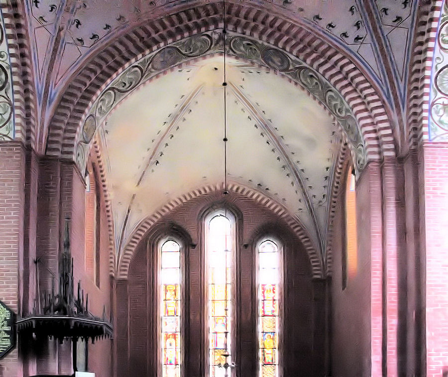 Maria im Sonnenkamp Kirchenschiff Foto & Bild | architektur, sakralbauten, innenansichten ...