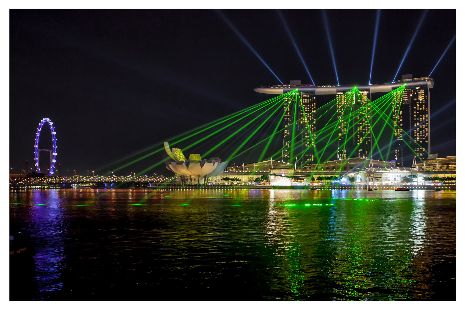 Marina Bay Sands - Laser Show Foto & Bild | asia, singapore, southeast asia Bilder auf fotocommunity