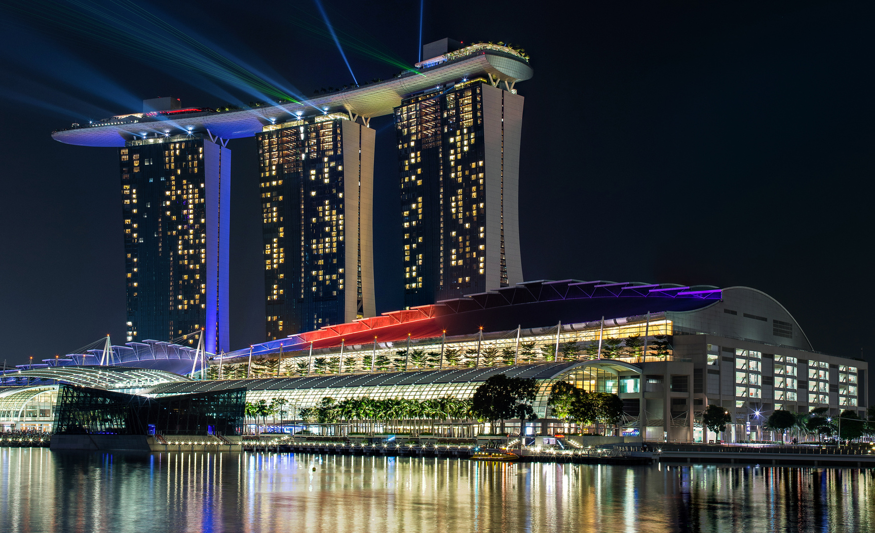 Marina Bay Sands LightShow Foto & Bild | asia, singapore, southeast asia Bilder auf fotocommunity