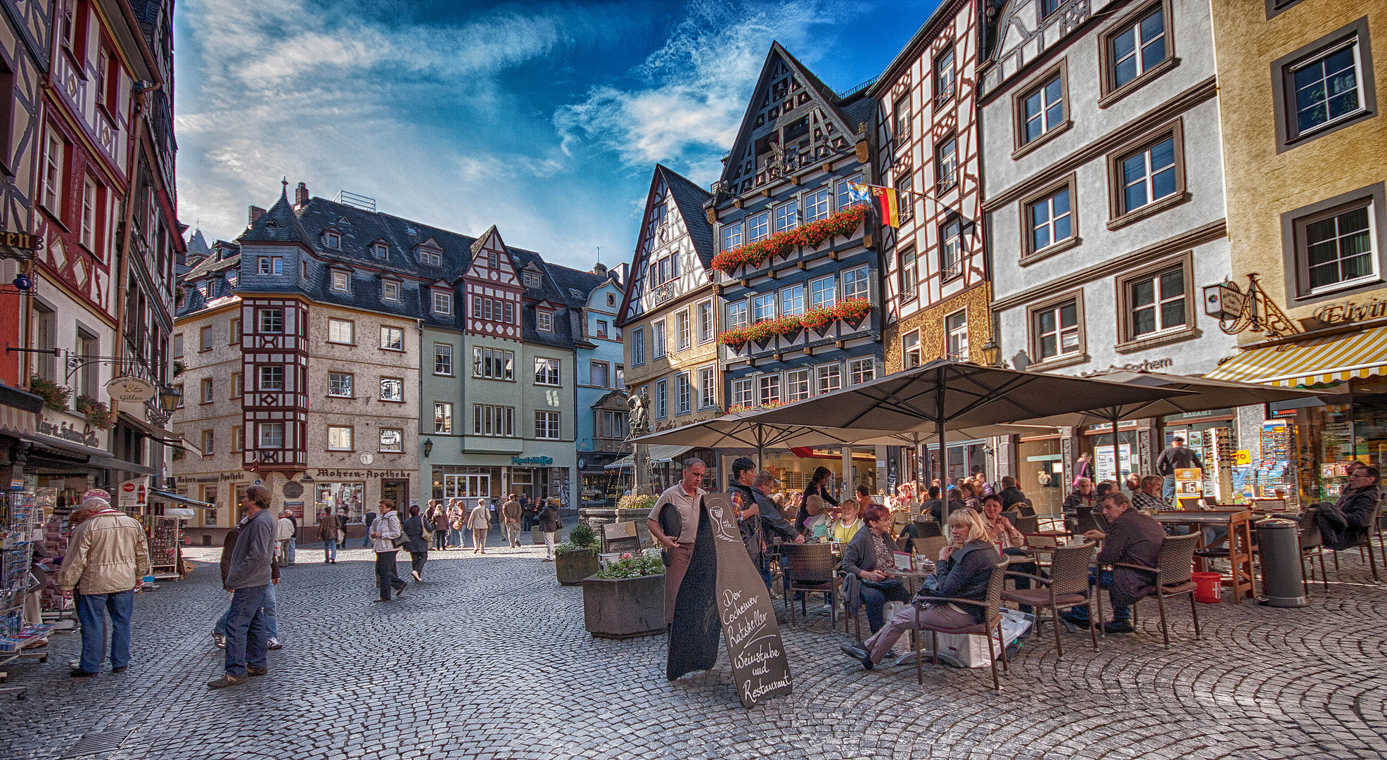 Markt Cochem Foto & Bild | bearbeitungs - techniken, hdri & tm, hdr ...