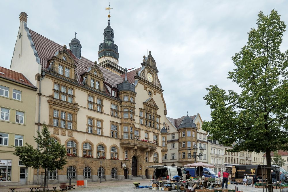 Markt und Rathaus, Werdau Foto & Bild | deutschland, europe, sachsen ...