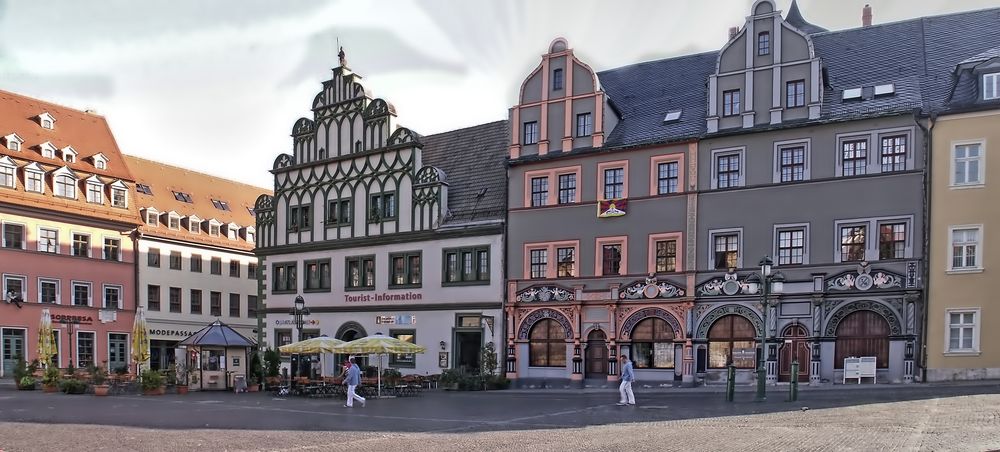 Markt Weimar Foto & Bild | fassaden, architektur, schiller Bilder auf ...