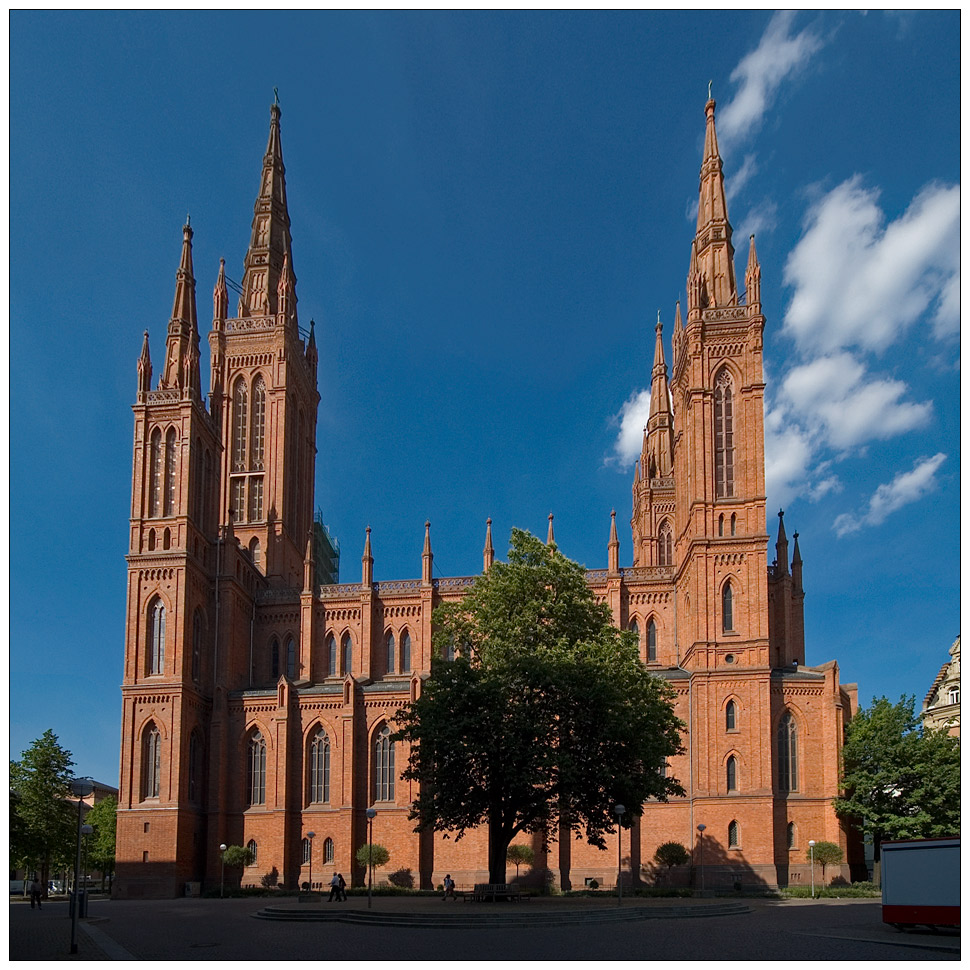 Marktkirche Foto & Bild | deutschland, europe, hessen Bilder auf ...