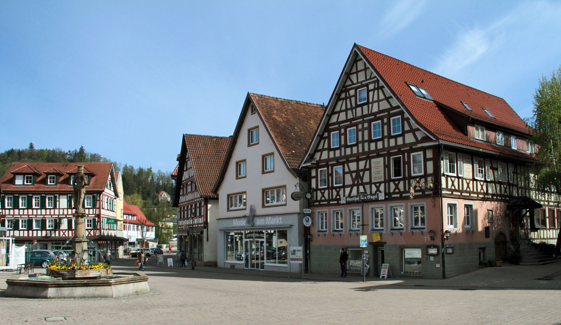 Marktplatz der Stadt Murrhardt Foto & Bild | historisches, architektur ...