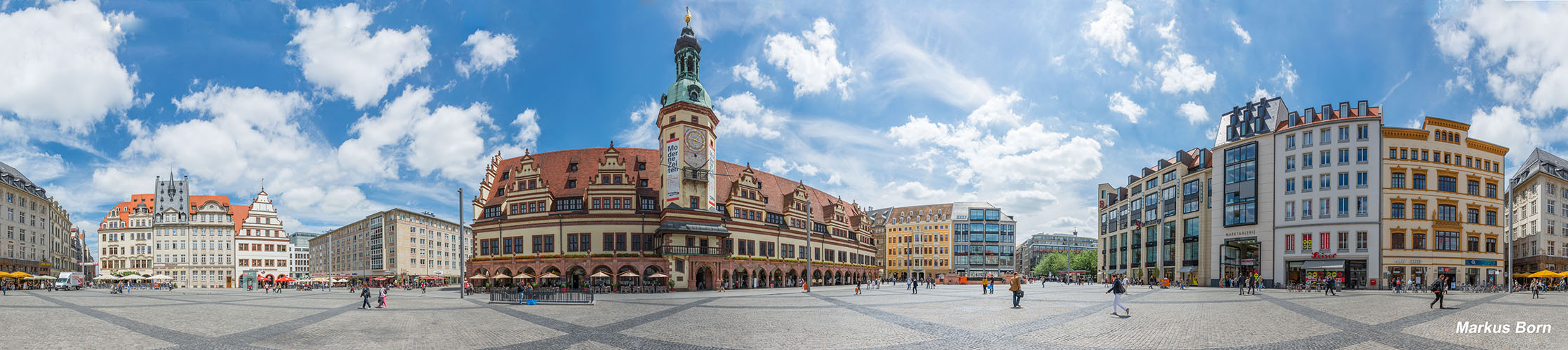 Marktplatz Leipzig Foto & Bild | panorama, techniken, aufnahme ...
