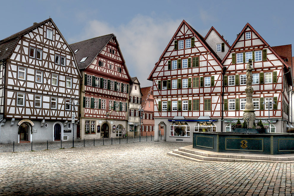 Marktplatz Leonberg Foto & Bild | deutschland, europe, baden ...