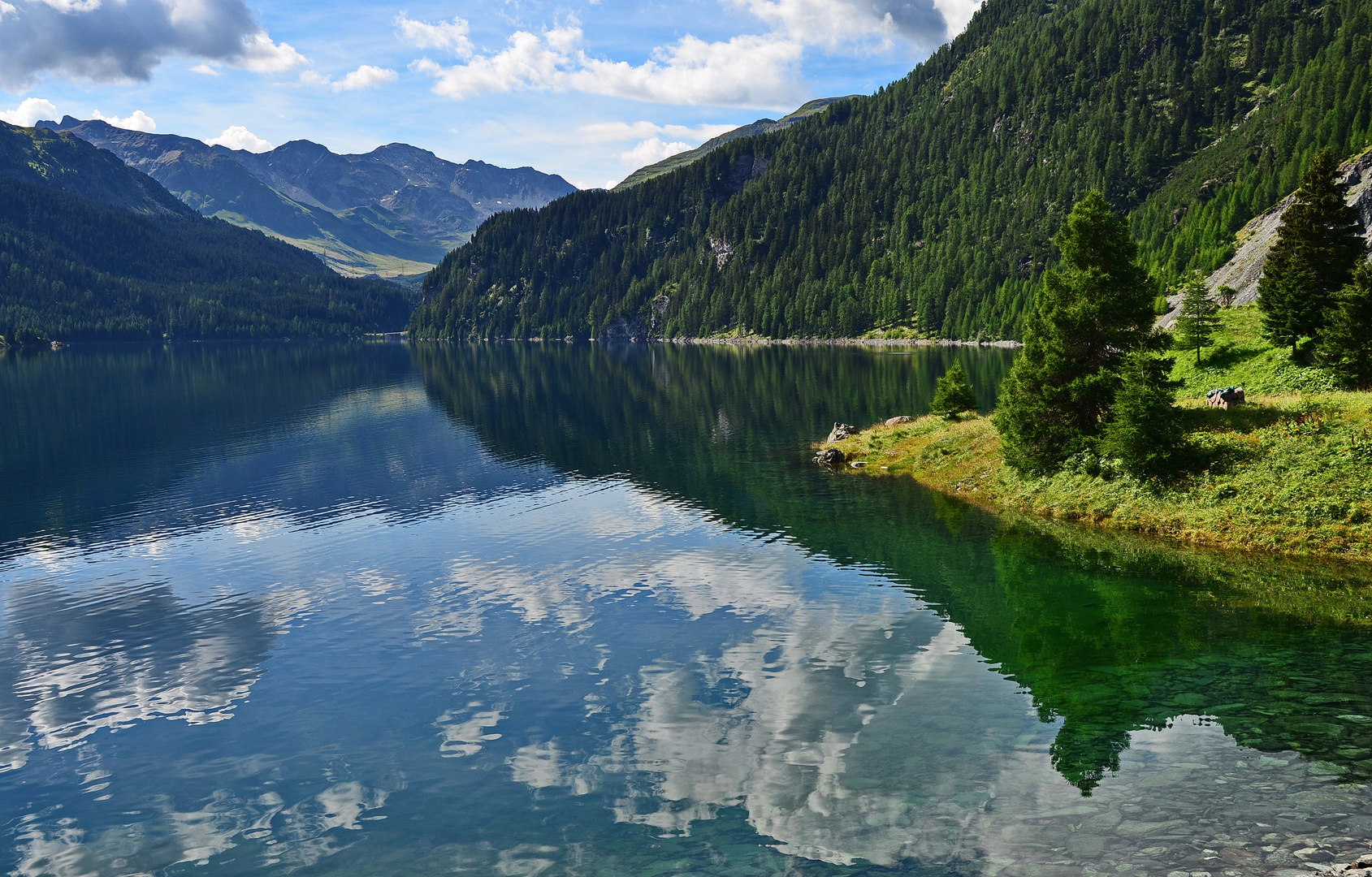 Marmorera-Stausee Foto & Bild | wasser, wolken, himmel Bilder auf ...