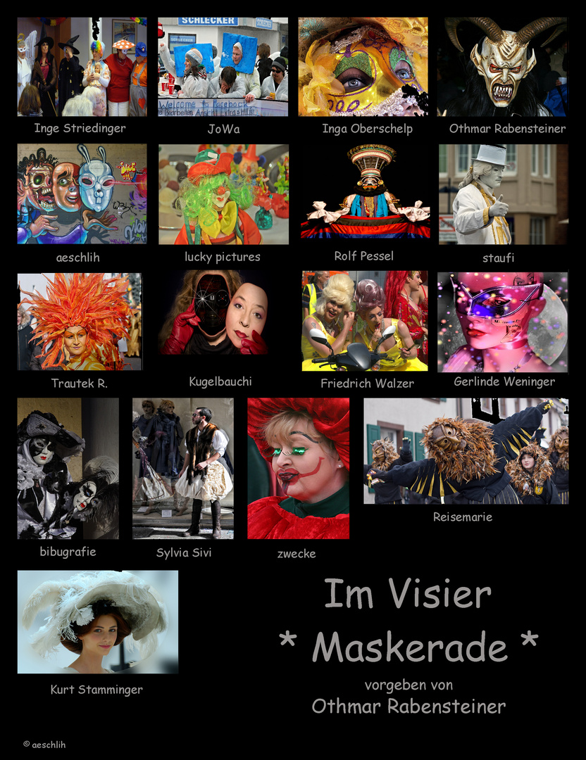 * Maskerade * Foto & Bild | im visier, themenarbeit, maskerade Bilder ...