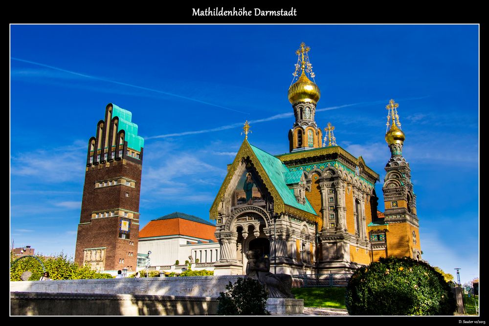 Mathildenhöhe Darmstadt Foto & Bild | architektur, motive Bilder auf ...