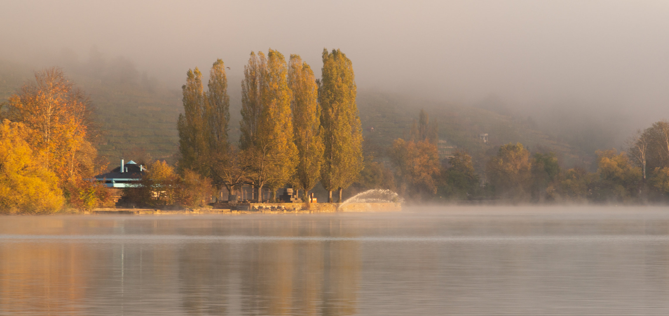 Max-Eyth-See am Morgen mit Nebelschwaden ;-)) Foto & Bild | landschaft ...