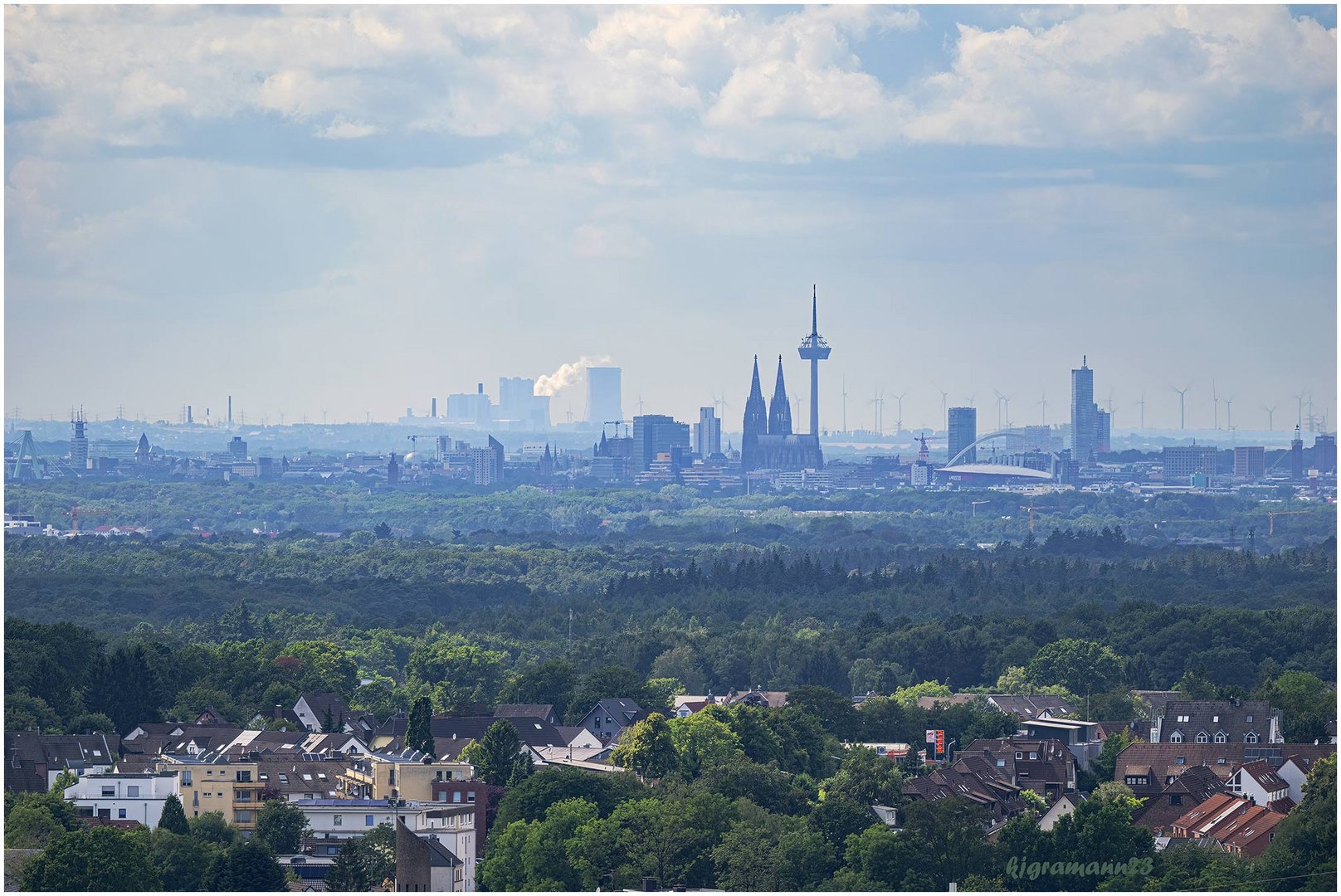 mein blick über das rheinland auf köln .... Foto & Bild | world ...