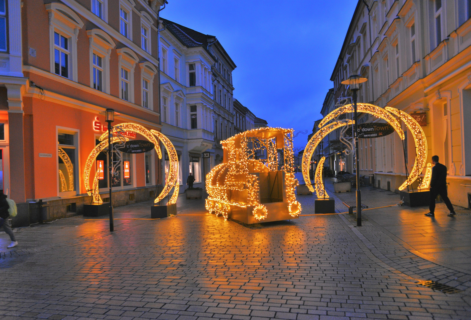 Meiningen, Eingang zum Markt (Meiningen, la entrada a la plaza mayor ...