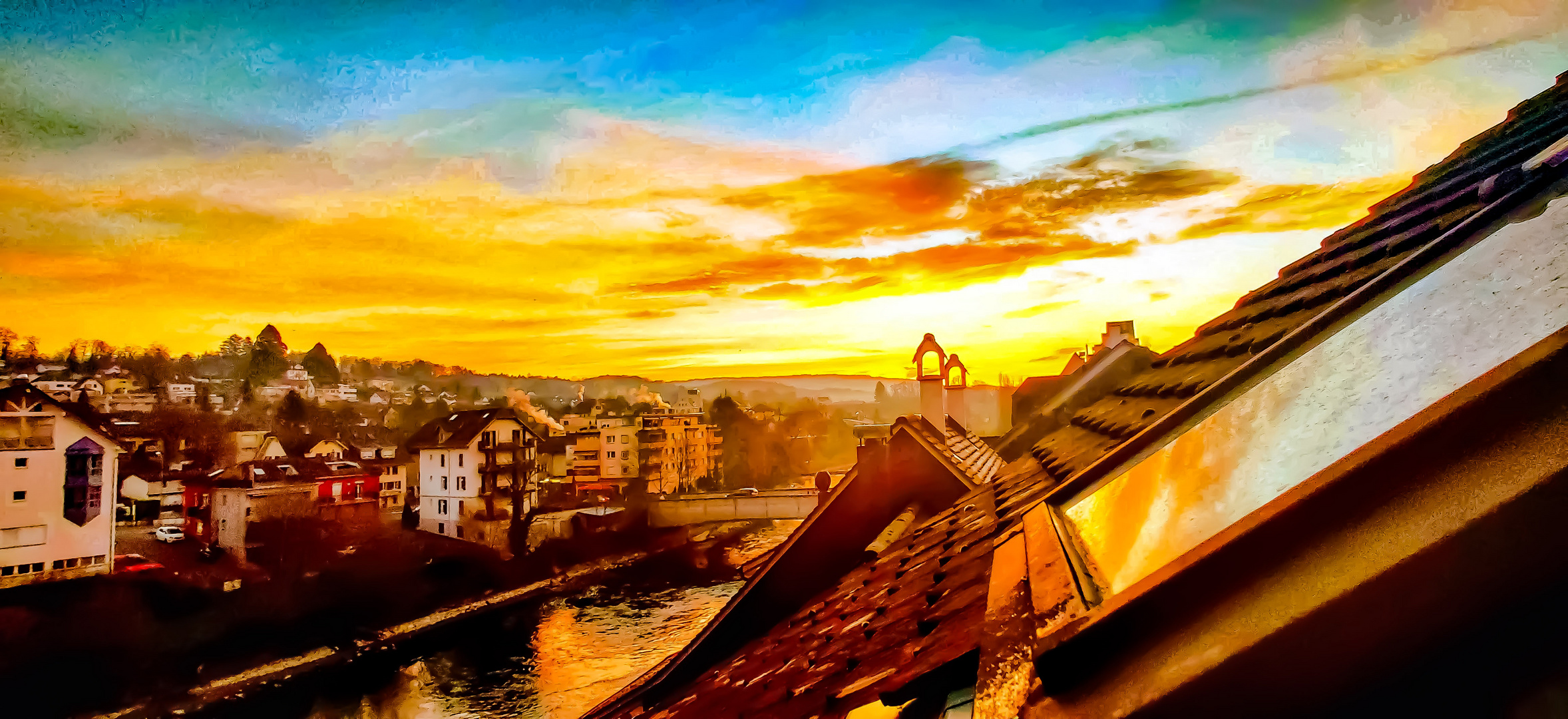 Mellingen Sunrise 2020 Foto & Bild | world, winter, himmel Bilder auf ...