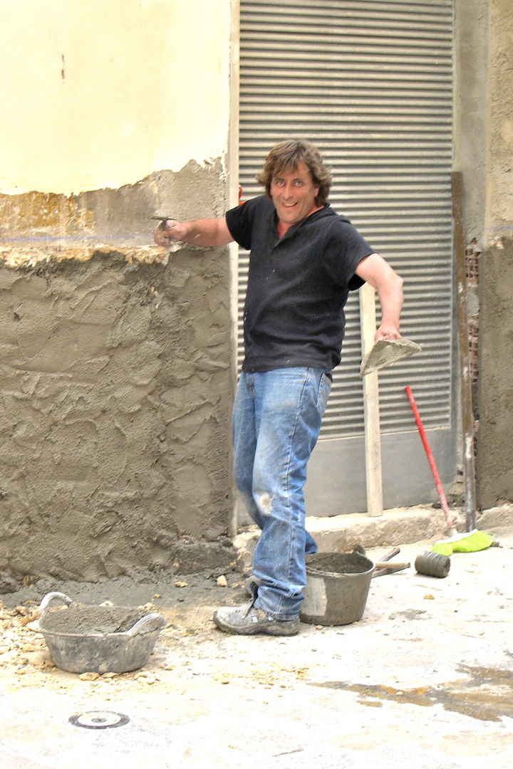 Men at work 42 - bricklayer Foto & Bild | menschen, handwerker, männer ...