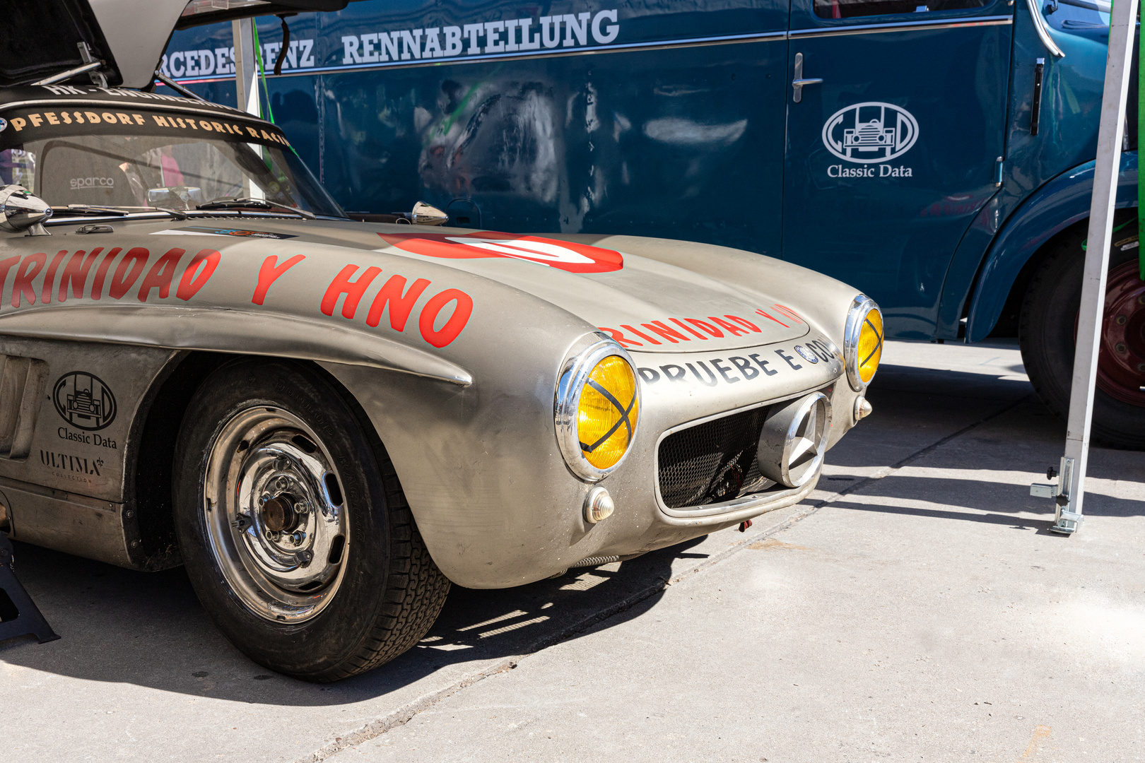 Mercedes Benz 300 SL Flügeltürer als Rallye Fahrzeug Foto & Bild ...