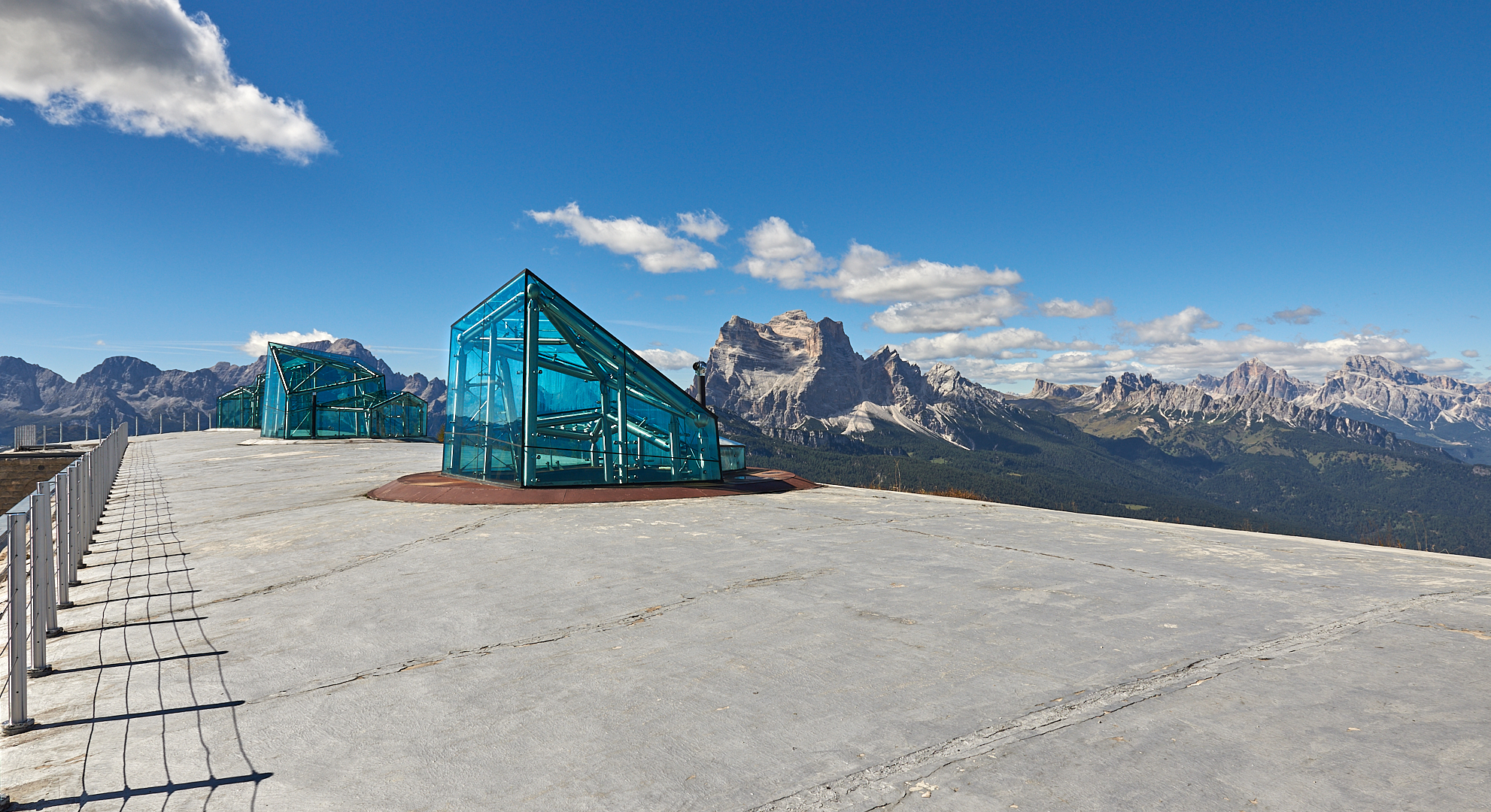 Messner Museum auf dem Monte Rite (2181 m), Berg, Glas, Beton und ...