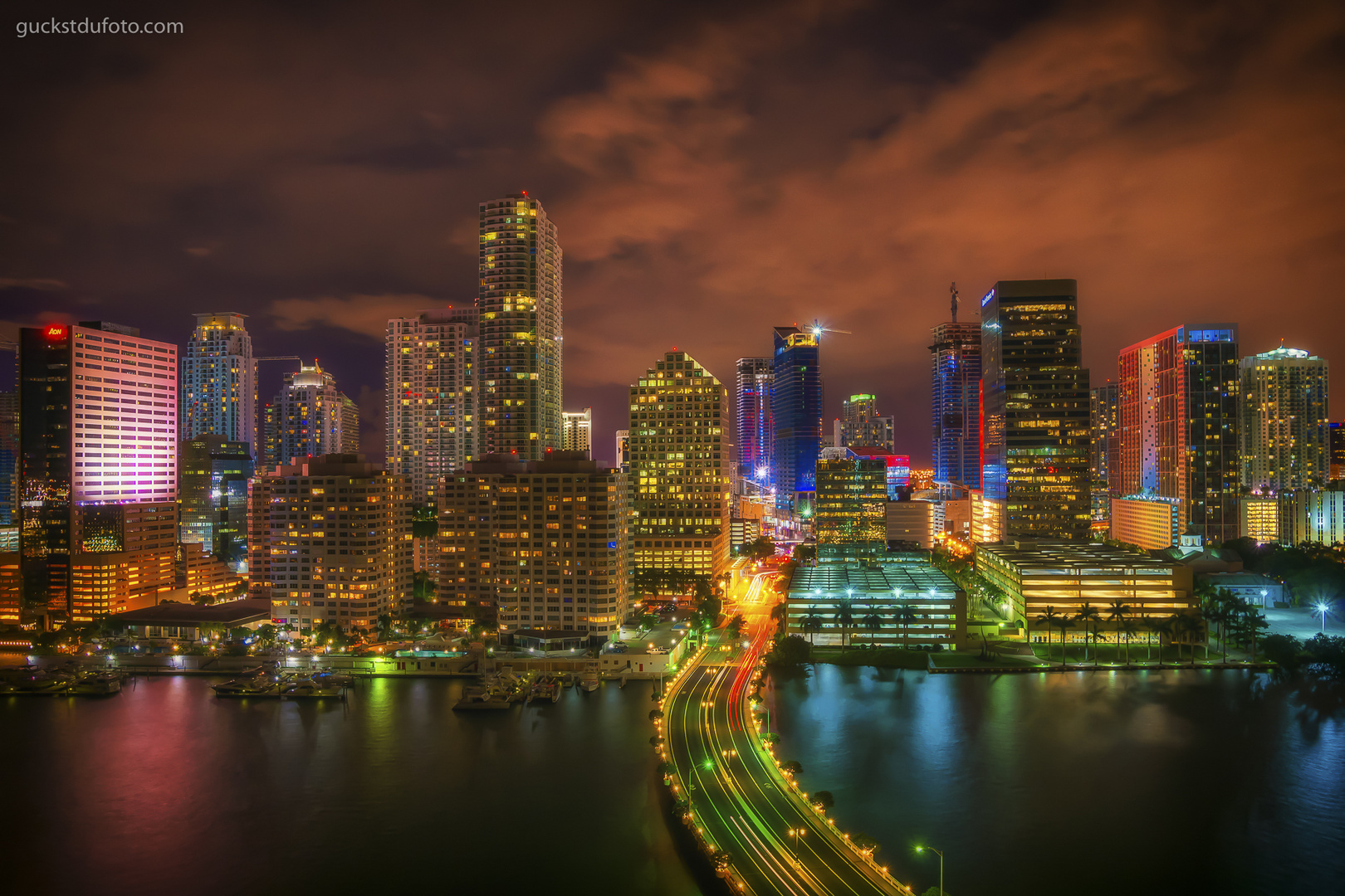 Miami@Night Foto & Bild | north america, united states, florida Bilder ...