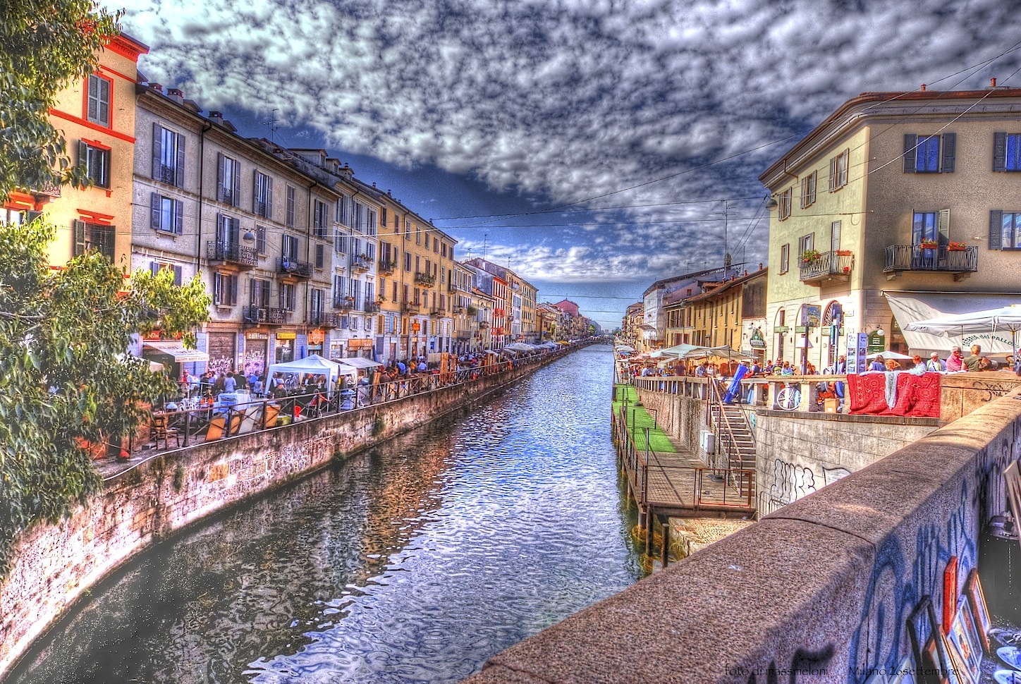 Milano - Naviglio Grande - elaborazione "HDR" Foto % Immagini| digital ...