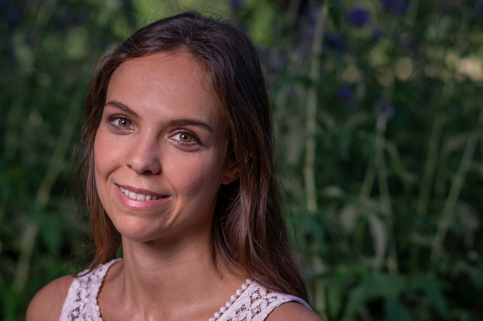 Milena im Berggarten (07) Foto & Bild | outdoor, blau, portrait Bilder auf fotocommunity