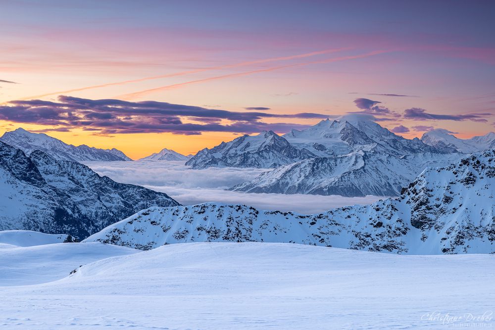 Mischabelgruppe Foto & Bild | landschaft, jahreszeiten, winter Bilder auf fotocommunity