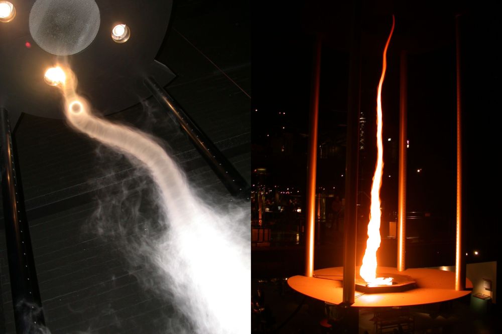 (mit Rauch) TORNADO-SIMULATION (mit Feuer) Foto & Bild | industrie und ...