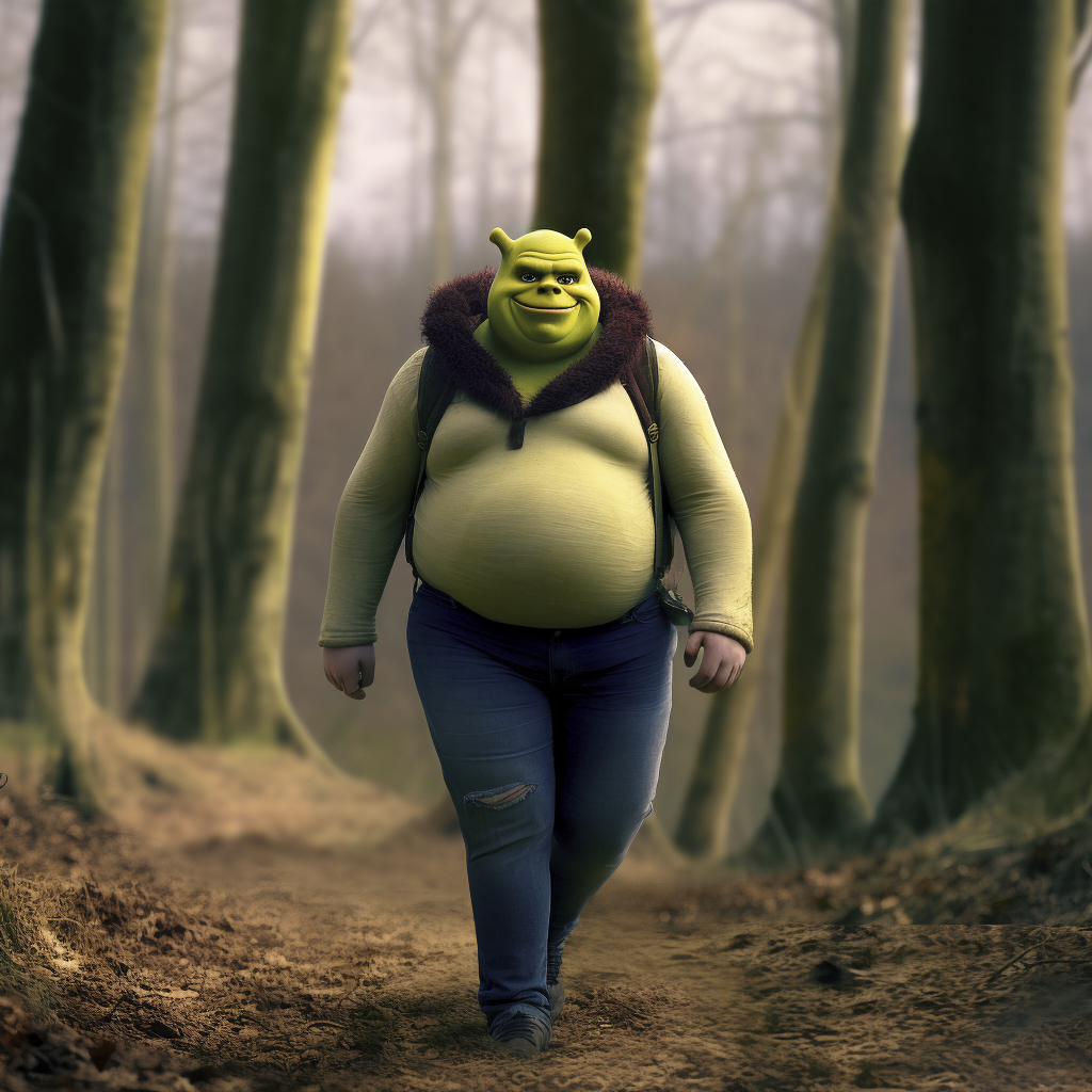 Modern Shrek photo et image | images générées par l'ia, digiart ...
