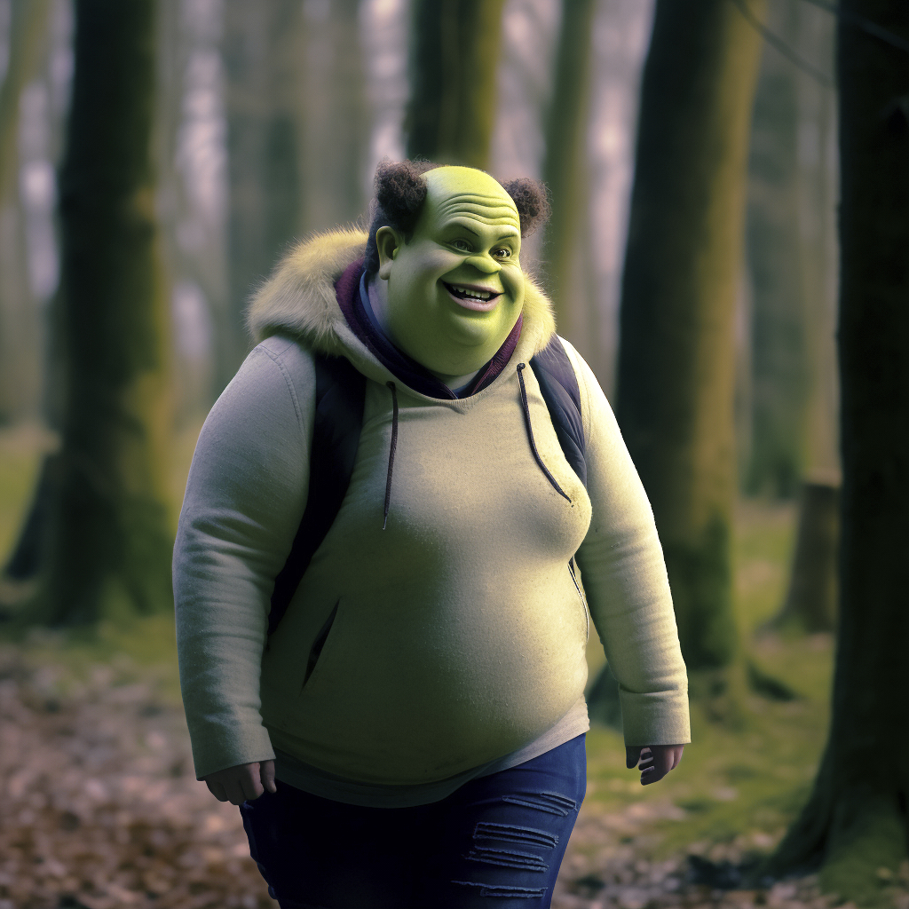 Modern Shrek photo et image | images générées par l'ia, digiart ...