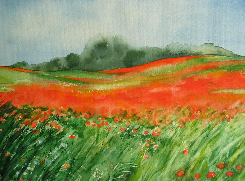 Mohnblumenwiese Foto & Bild | kunstfotografie & kultur, gemälde ...