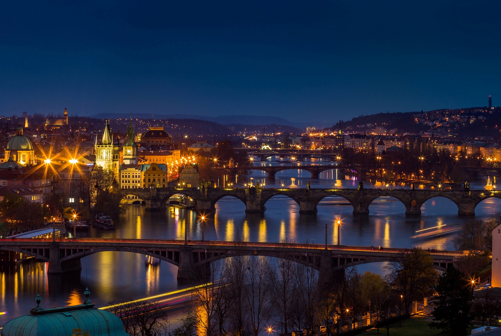 Moldau Brücken Foto & Bild | europe, czech republic, prag Bilder auf ...