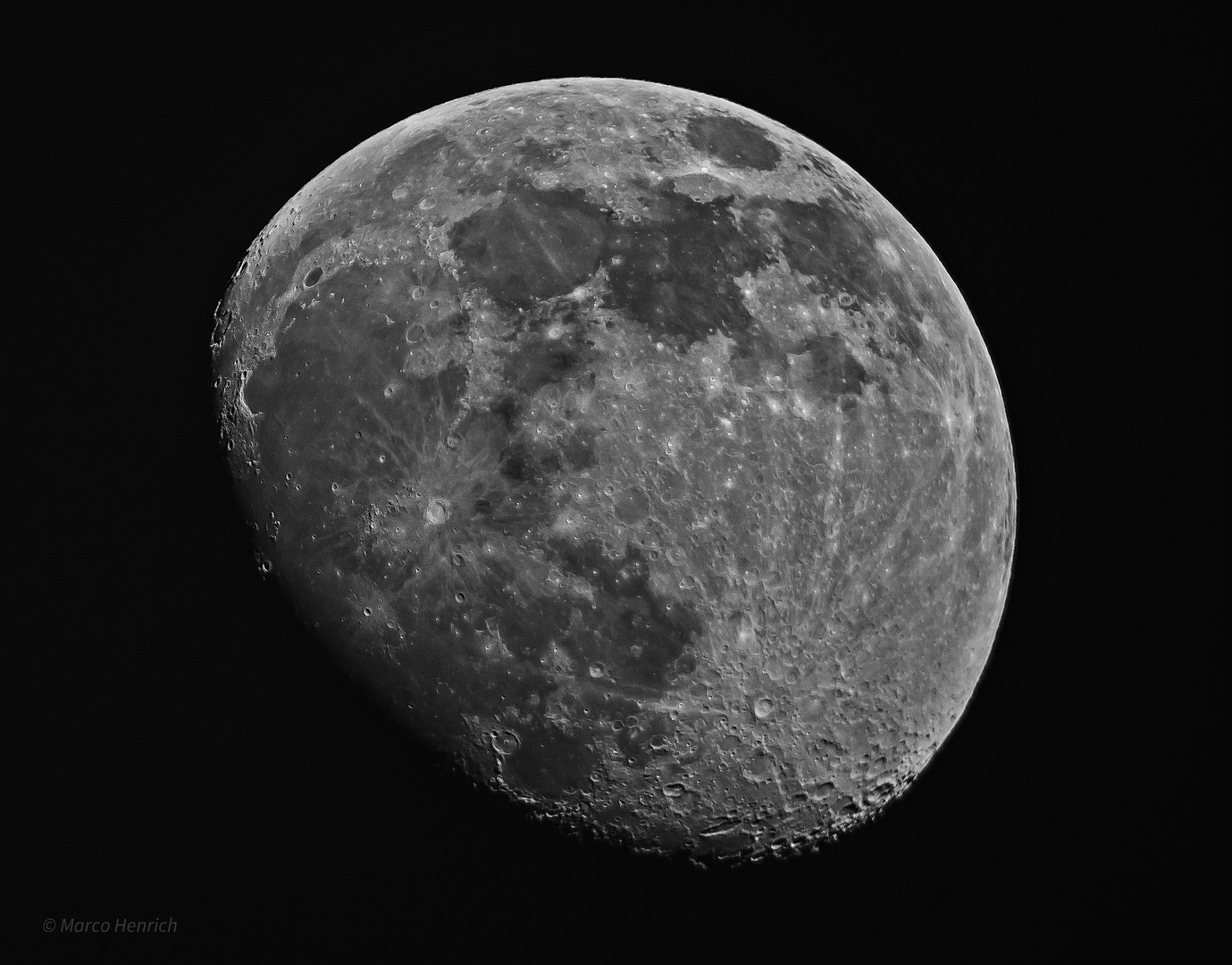 Mond (luna) mit Kratern Foto & Bild | fotos, night, spezial Bilder auf ...