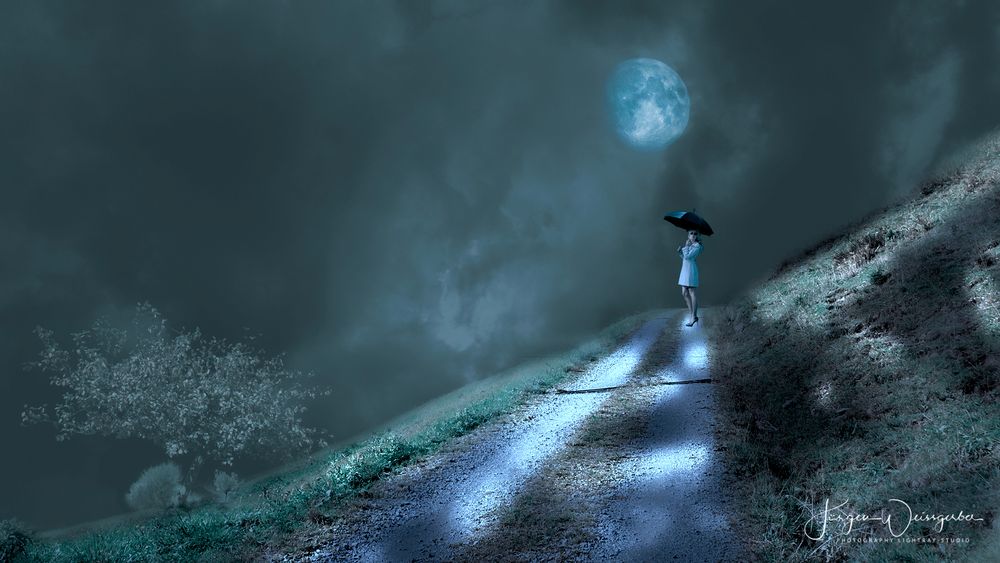 Mondweg Foto & Bild | fotomontage, composing , composing Bilder auf fotocommunity