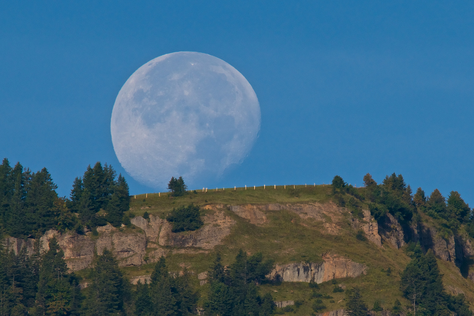 Moonset 22.09.2013 Foto & Bild | mondaufnahmen, himmel & universum ...