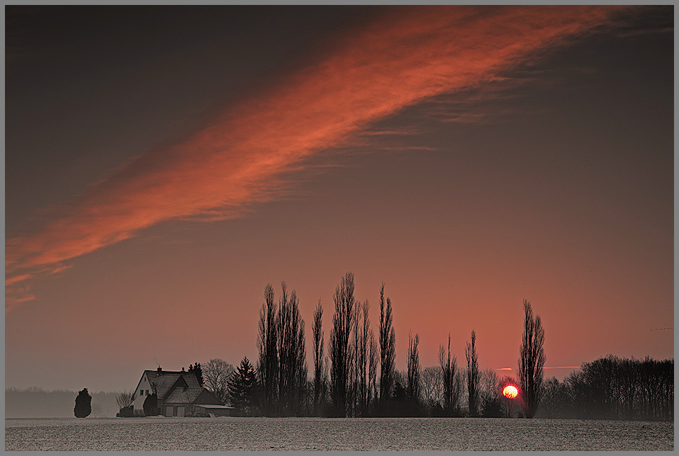 Morgens in der Heide II Foto & Bild | sonnenaufgänge, himmel ...