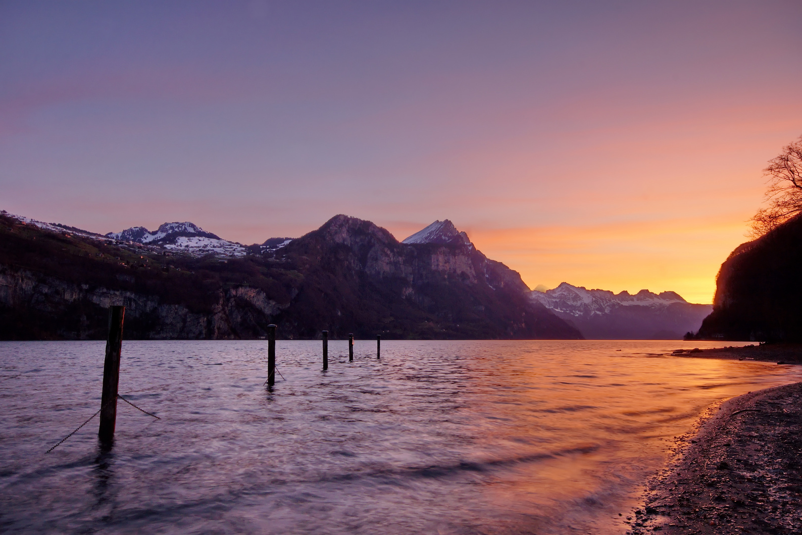 Morgenstimmung am Walensee Foto & Bild | landschaft, bach, fluss & see ...