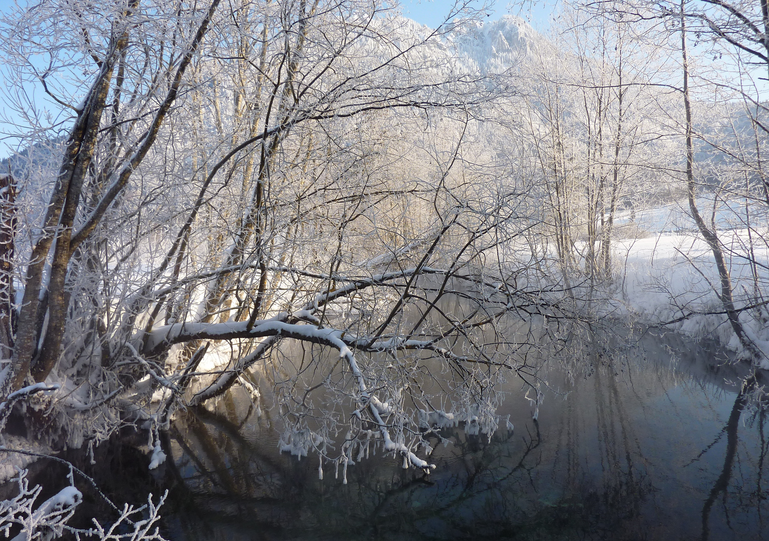 Morgenstimmung an der Ammer Foto & Bild | jahreszeiten, winter, natur ...