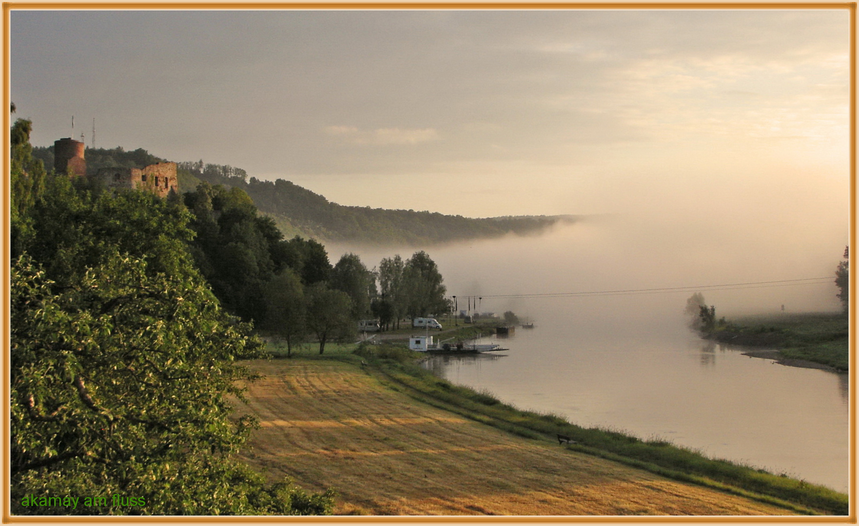 Morgenstimmung - Burg Polle (Weser) Foto & Bild | architektur ...
