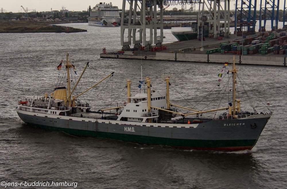 MS Bleichen , ein Stück Hamburger Hafengeschichte Foto & Bild ...